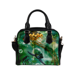 Octopus Sea Horse Jellyfish Seaweed Coral Shoulder Handbag (Model 1634 ...
