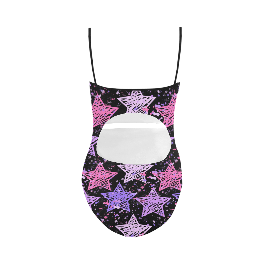 Painted Stars Strap Swimsuit ( Model S05) | ID: D295414
