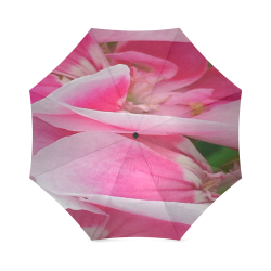 Pretty Pink Flora Foldable Umbrella (Model U01) | ID: D323531