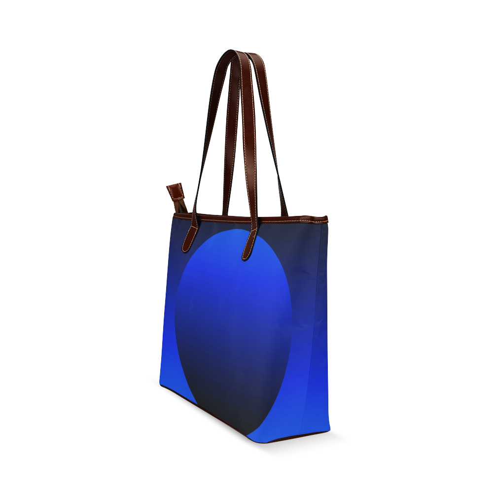 Blue Circle Bag Shoulder Tote Bag (Model 1646) | ID: D340649