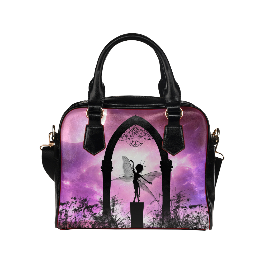 Cute dancing fairy in the night Shoulder Handbag (Model 1634) | ID: D343051