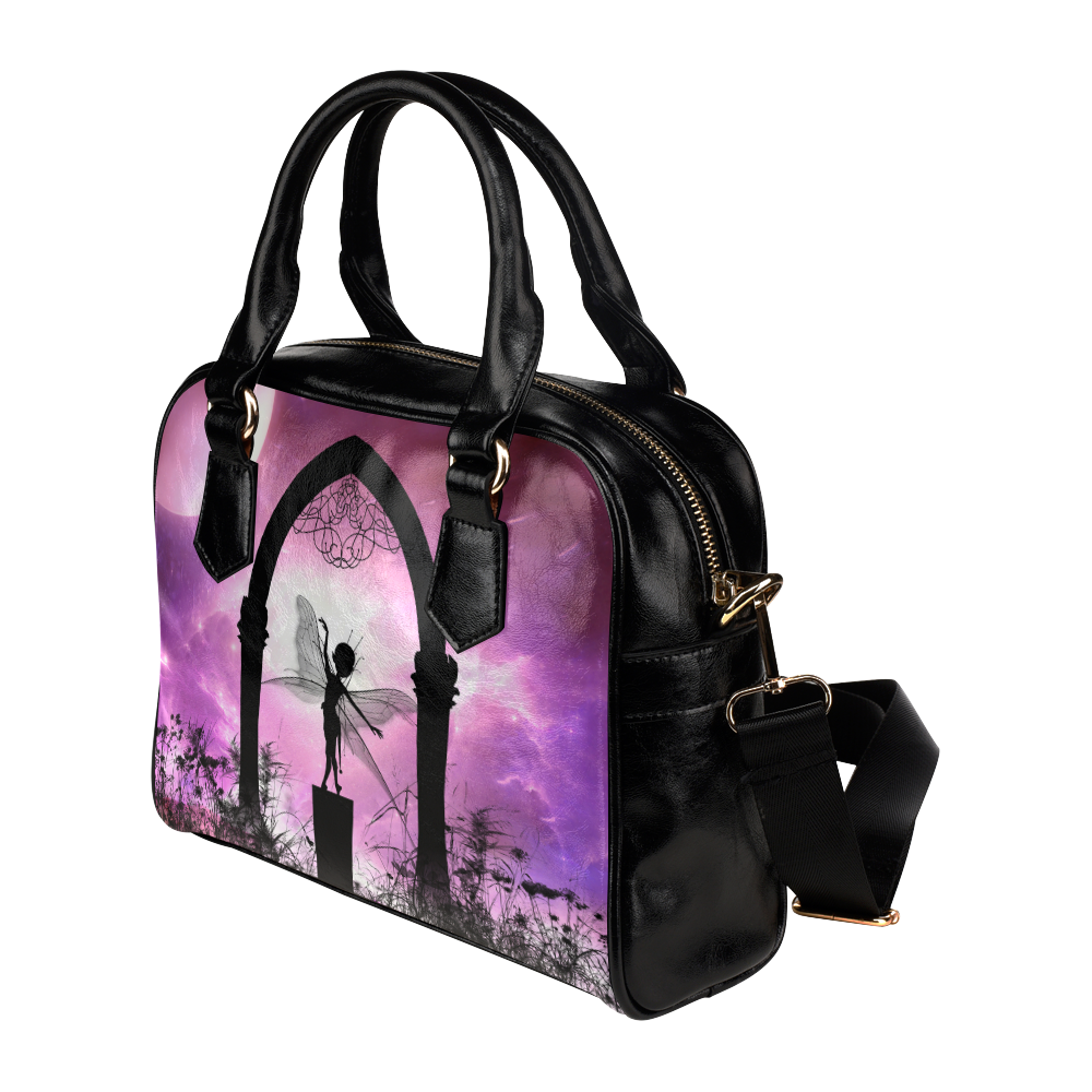 Cute dancing fairy in the night Shoulder Handbag (Model 1634) | ID: D343051