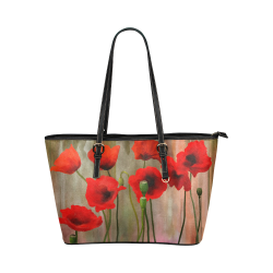 Soft Blue 3D Ornamental Leather Tote Bag/Large (Model 1651) | ID: D475774