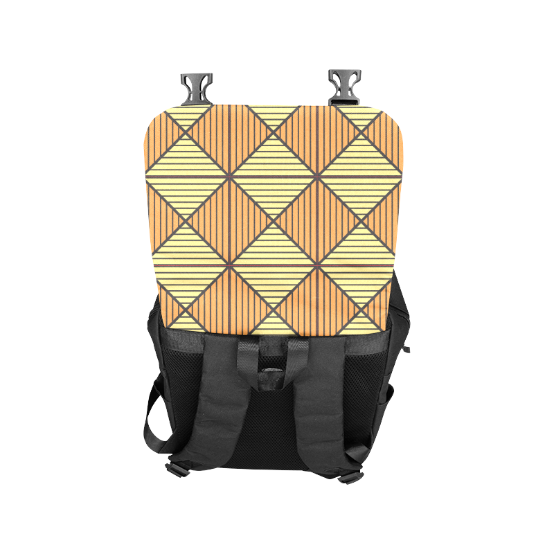 Geometric Triangle Pattern Casual Shoulders Backpack (Model 1623) | ID ...