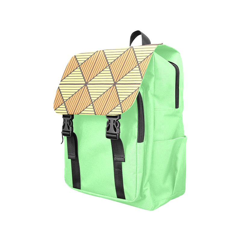 Geometric Triangle Pattern Casual Shoulders Backpack (Model 1623) | ID ...