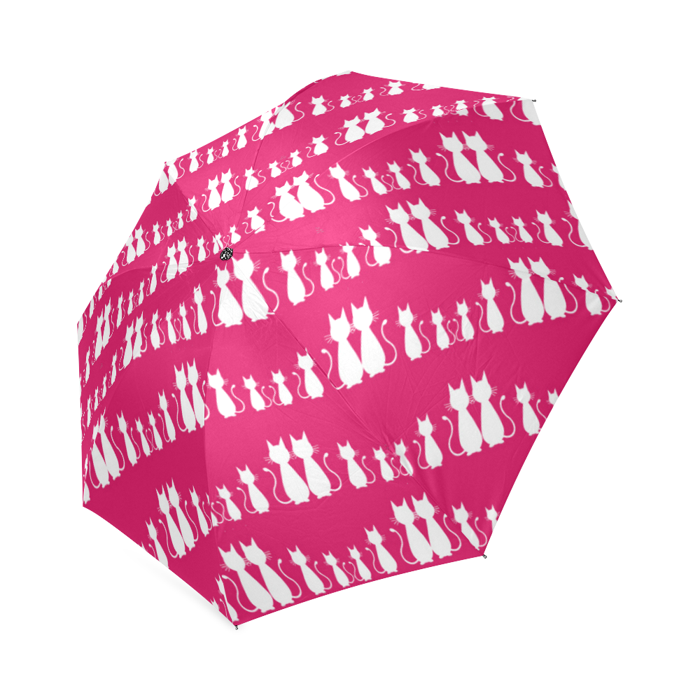 Cat Pattern Foldable Umbrella (Model U01) | ID: D345974