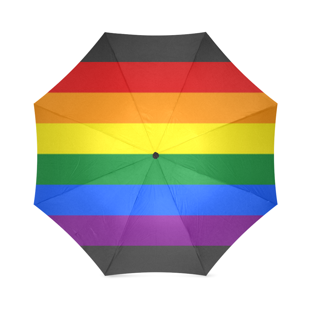 Gay Pride Rainbow Flag Stripes Foldable Umbrella (Model U01) | ID: D349554