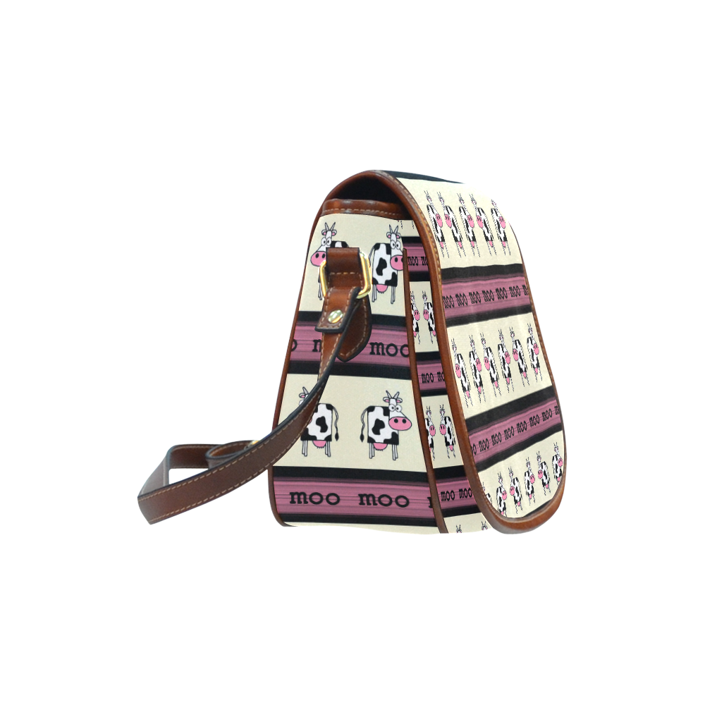 Moo Cows Saddle Bag/Small (Model 1649) Full Customization | ID: D352700