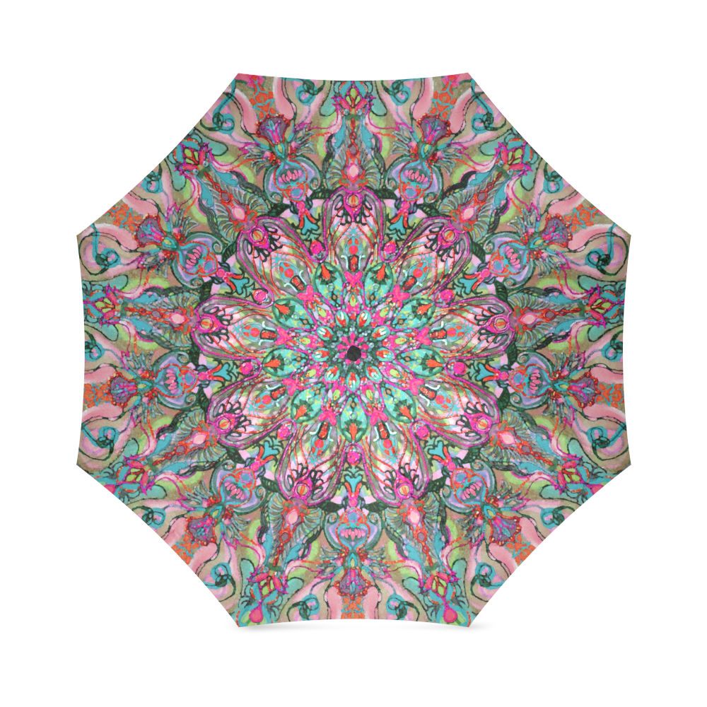 mandala 5 Foldable Umbrella (Model U01) | ID: D354626