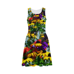 Tangerine Yellow Tulips Atalanta Casual Sundress(Model D04) | ID: D1586351