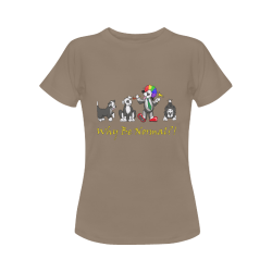 Why Be Normal- pink Women's Classic T-Shirt (Model T17） | ID: D372573