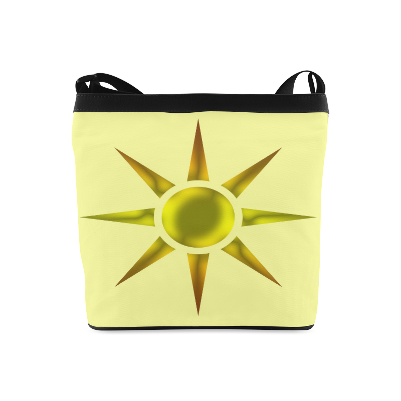 Yellow star cross shoulder bag Crossbody Bags (Model 1613) | ID: D379436