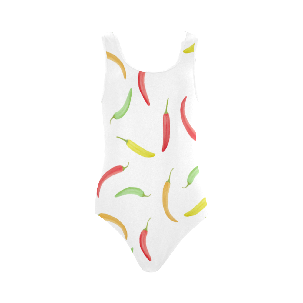 Chilli Peppar Vest One Piece Swimsuit (Model S04) | ID: D407599