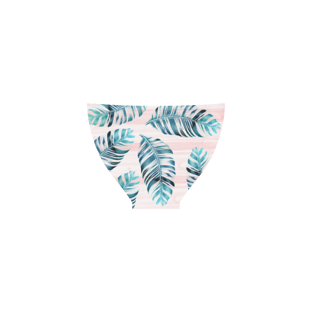 Tropical Leaves Custom Bikini Swimsuit | ID: D421718