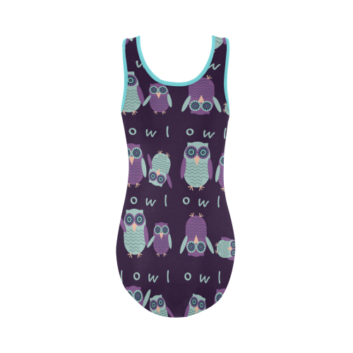 Night Owls Vest One Piece Swimsuit (Model S04) | ID: D423156