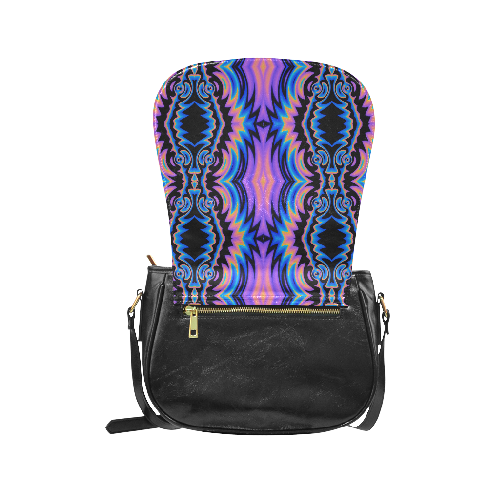 Psychedelic Tribe Classic Saddle Bag/Large (Model 1648) | ID: D422043