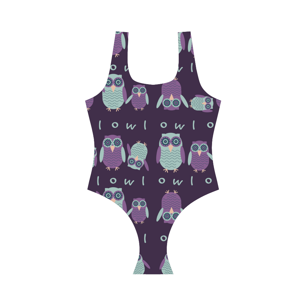 Night Owls Vest One Piece Swimsuit (Model S04) | ID: D423156