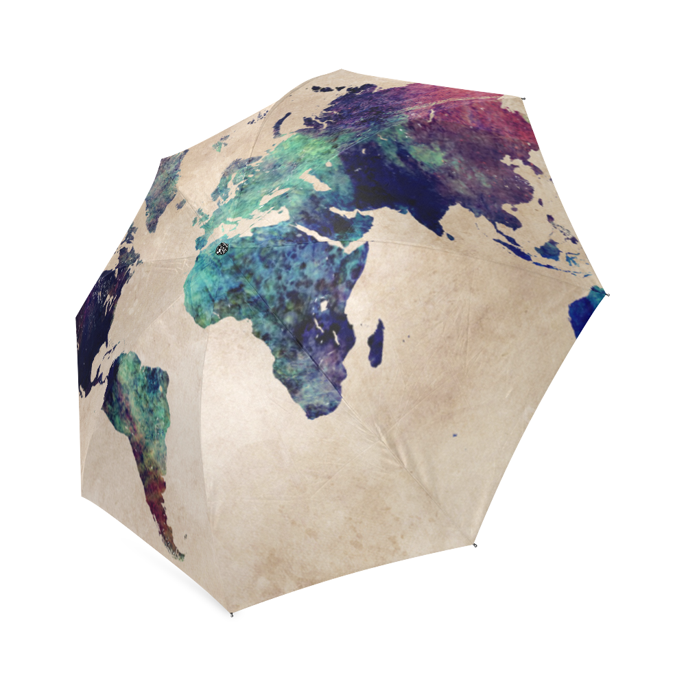 world map Foldable Umbrella (Model U01) | ID: D457909