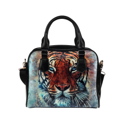 Tiger and Sunset Shoulder Handbag (Model 1634) | ID: D195716