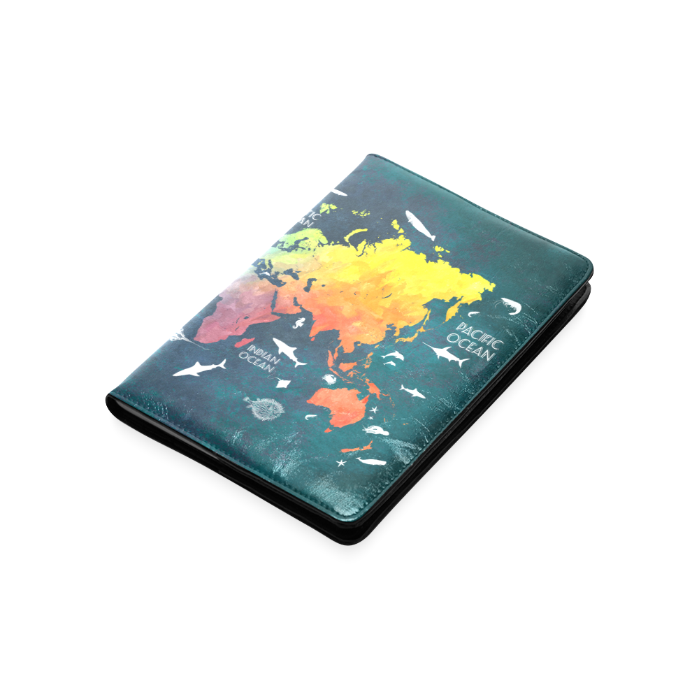 world map Custom NoteBook A5 | ID: D458093