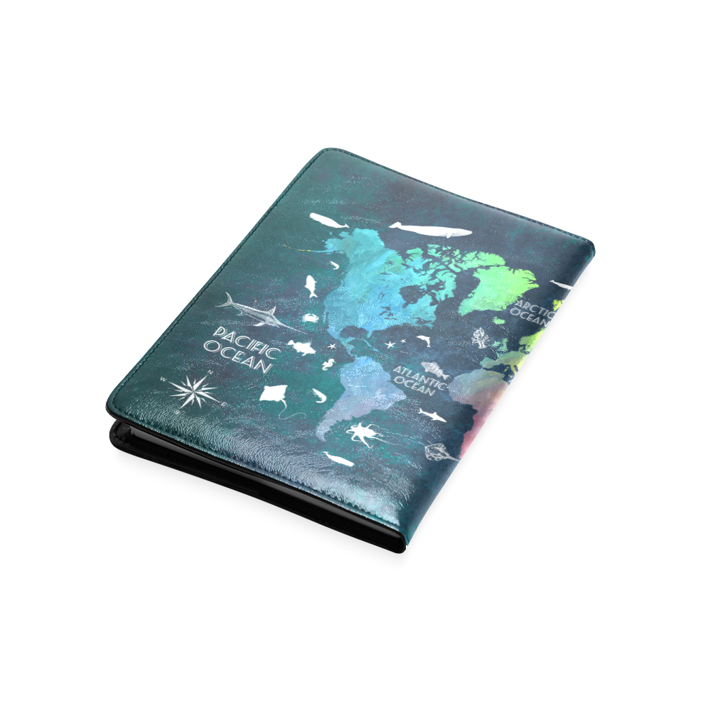 world map Custom NoteBook A5 | ID: D458093