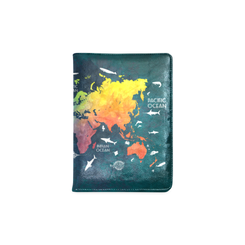 world map Custom NoteBook A5 | ID: D458093