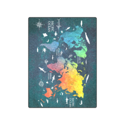 world map Blanket 50"x60" | ID: D457532