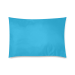 Solid Cyan Custom Zippered Pillow Case 20"x30"(Twin Sides) | ID: D466954