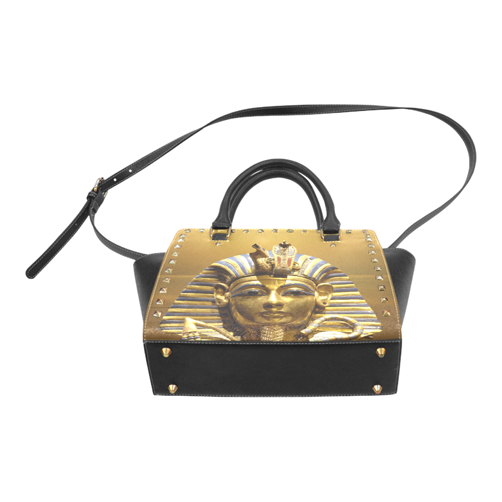 Egypt King Tut Rivet Shoulder Handbag (Model 1645) | ID: D484828