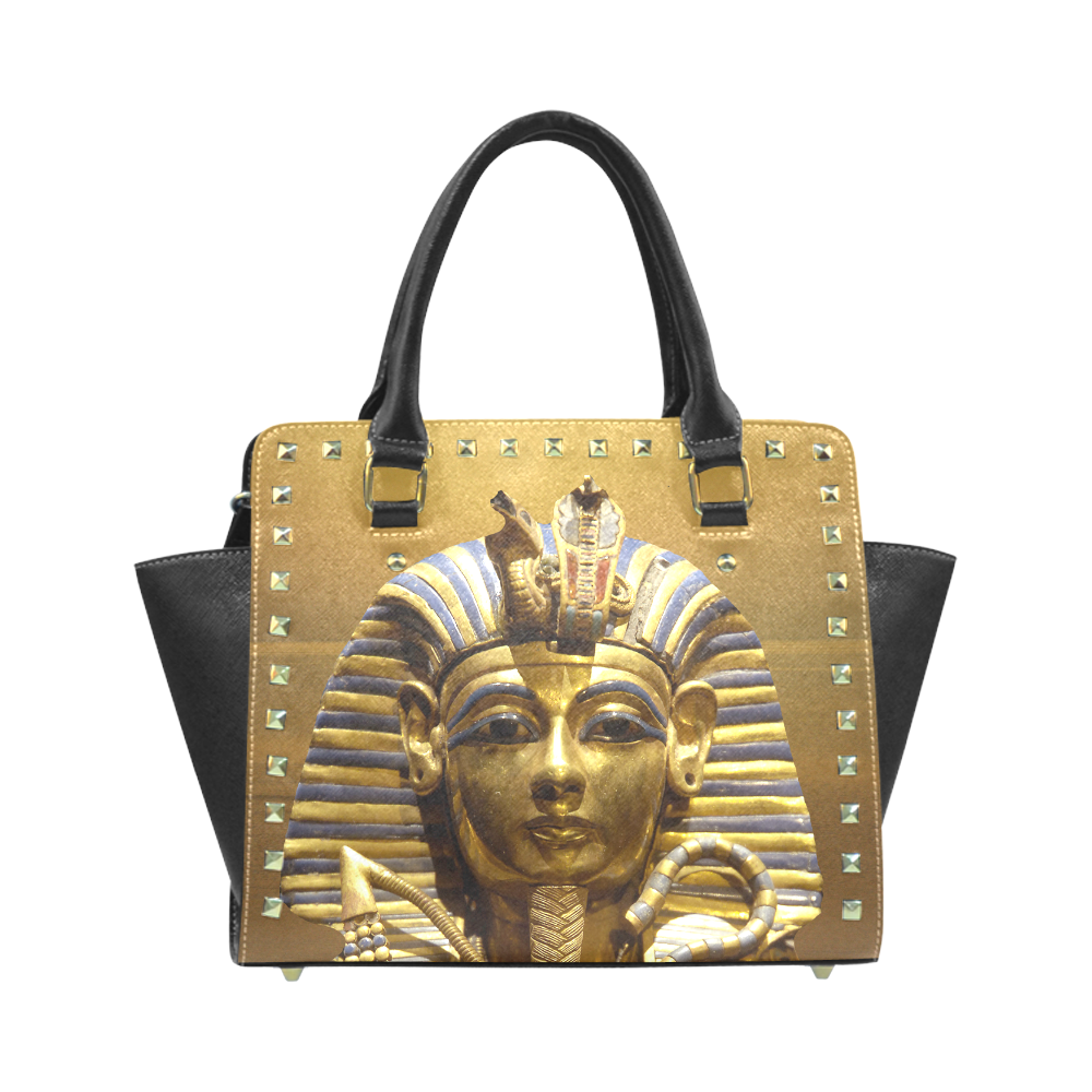 Egypt King Tut Rivet Shoulder Handbag (Model 1645) | ID: D484828