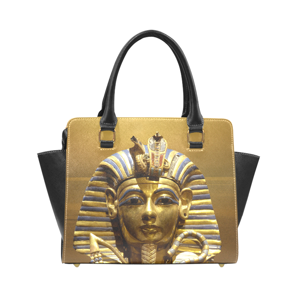 Egypt King Tut Rivet Shoulder Handbag (Model 1645) | ID: D484828