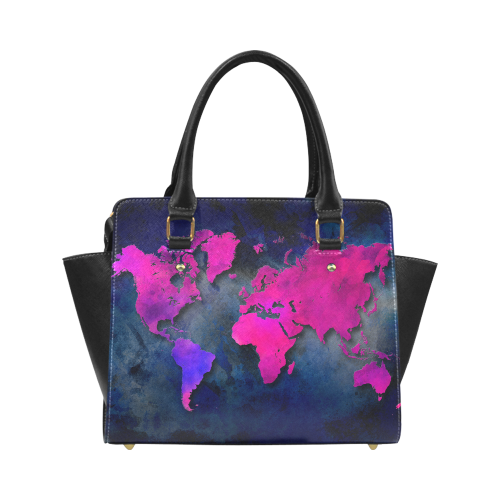 world map 14 Classic Shoulder Handbag (Model 1653) | ID: D504503