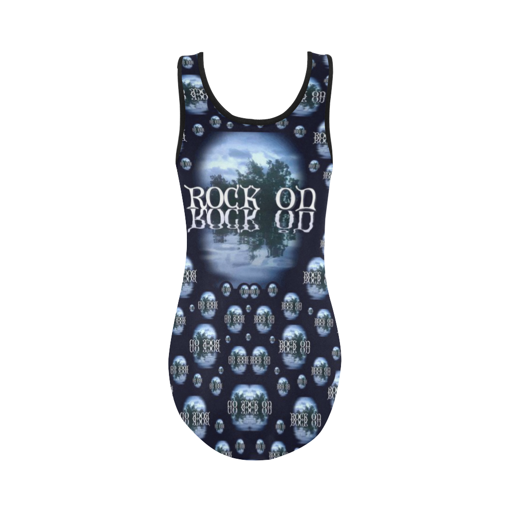 One Woman One Island And Rock On Vest One Piece Swimsuit (Model S04 ...