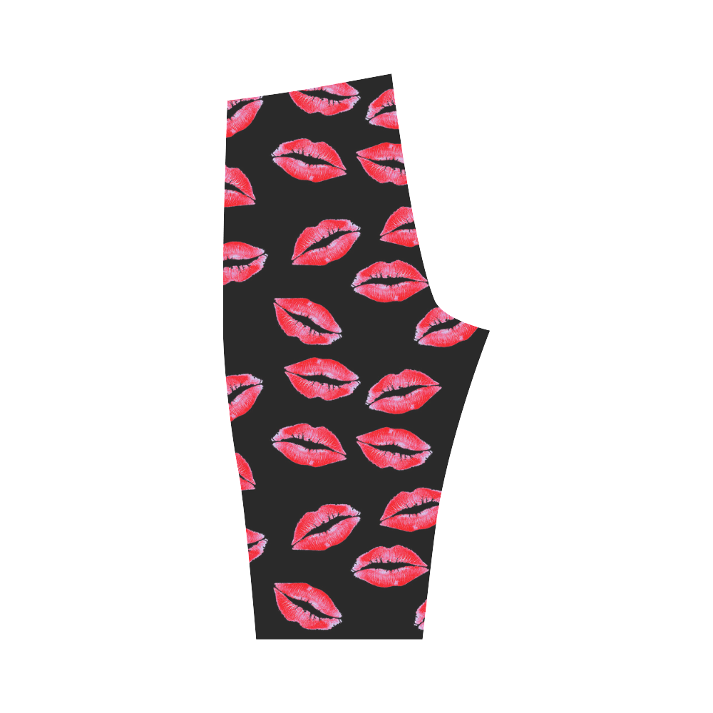 Lipstick Kisses Hestia Cropped Leggings (Model L03) | ID: D514053