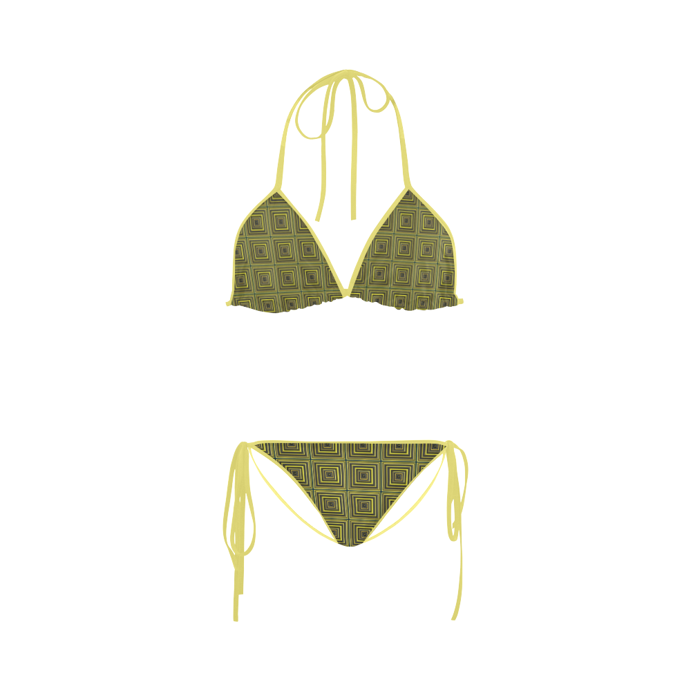 Square Tiles Custom Bikini Swimsuit | ID: D512119