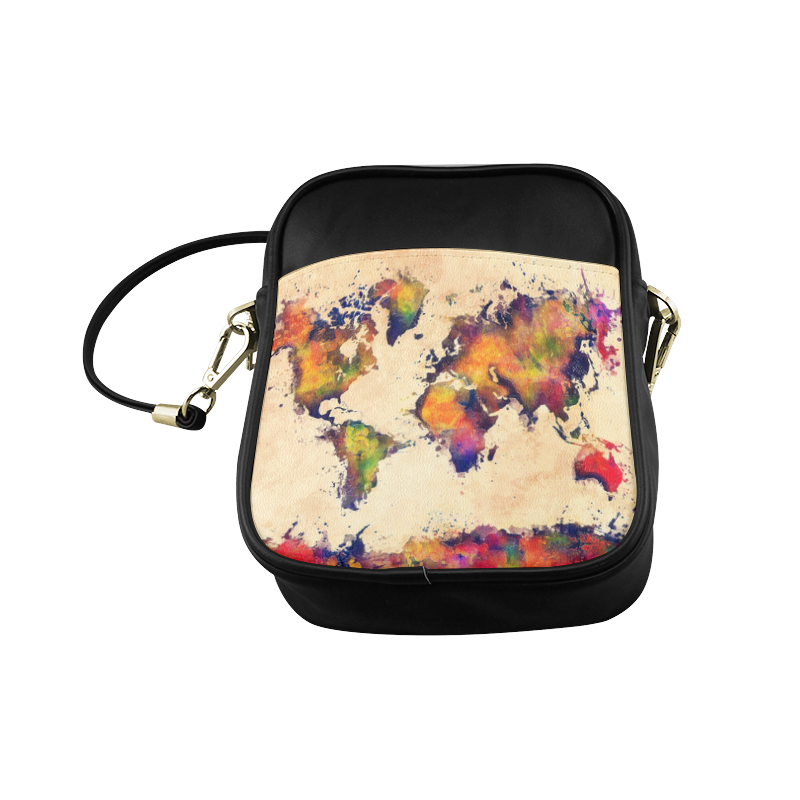 world map Sling Bag (Model 1627) | ID: D535997