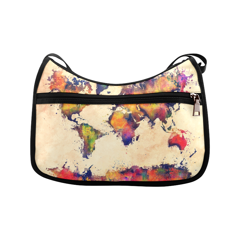 world map Crossbody Bags (Model 1616) | ID: D536264