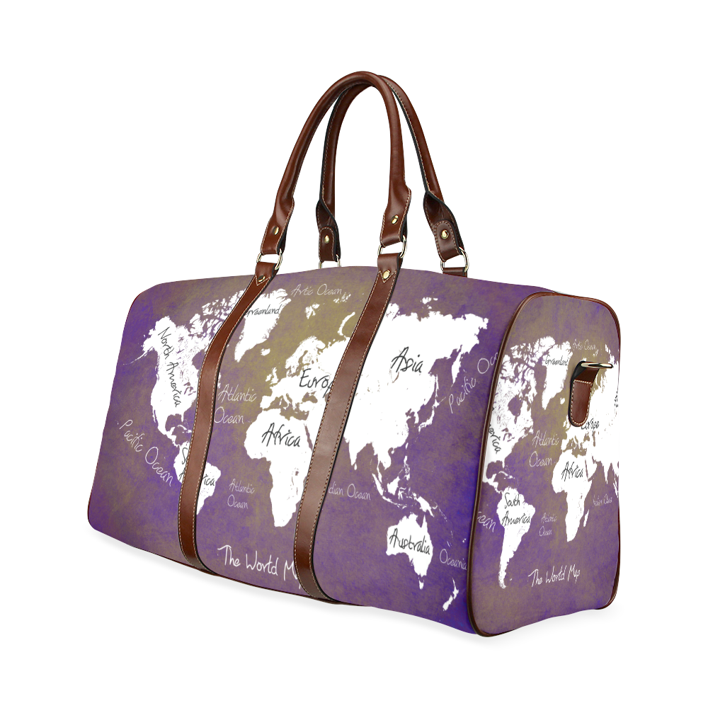 world map Waterproof Travel Bag/Small (Model 1639) | ID: D536313