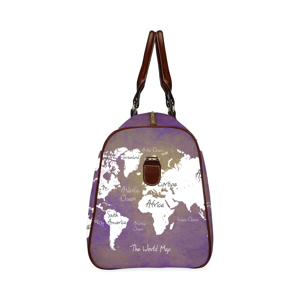 world map Waterproof Travel Bag/Small (Model 1639) | ID: D536313