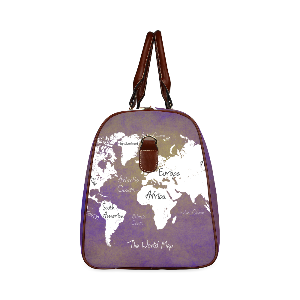 world map Waterproof Travel Bag/Small (Model 1639) | ID: D536313