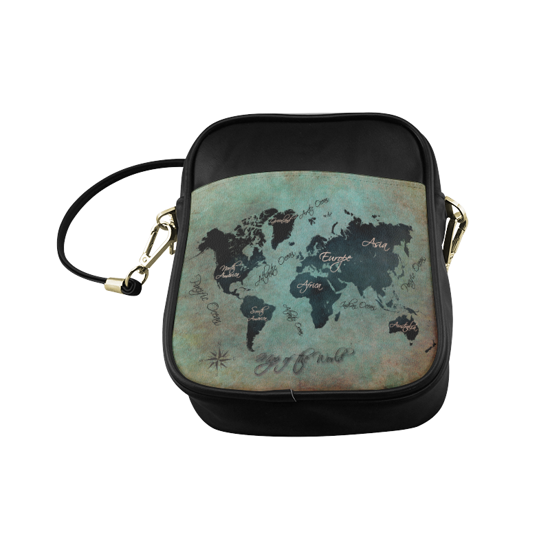 world map Sling Bag (Model 1627) | ID: D535984