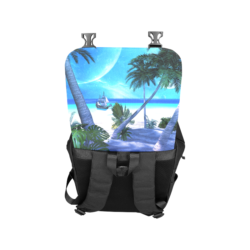 Awesome view over the ocean with ship Casual Shoulders Backpack (Model ...