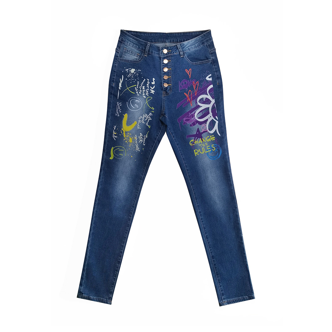 Women's Jeans (Front&Back Printing)