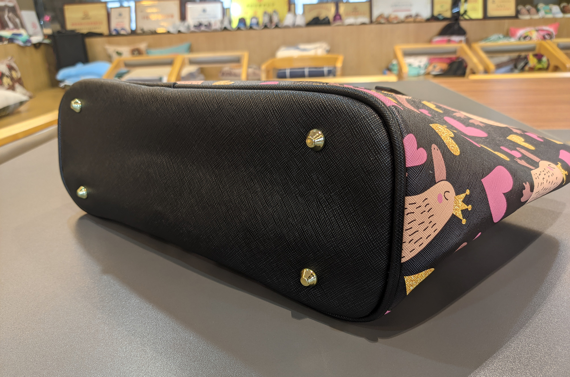 Leather Tote Bag-Large (Front&Back Printing) (1651)