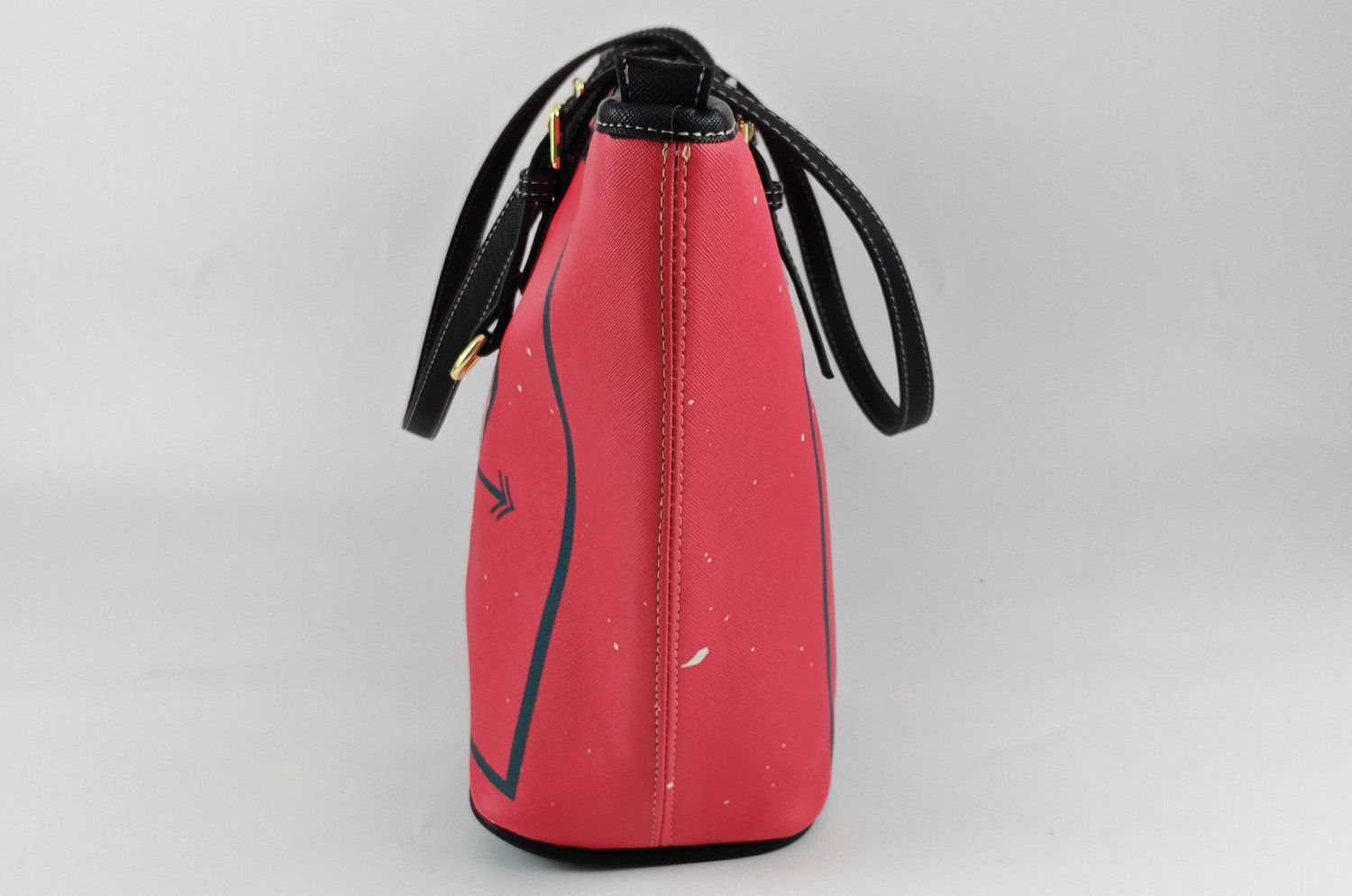 Leather Tote Bag-Large (Front&Back Printing) (1651)