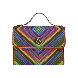 Diamond Pattern Waterproof Canvas Bag/All Over Print (Model 1641) | ID ...