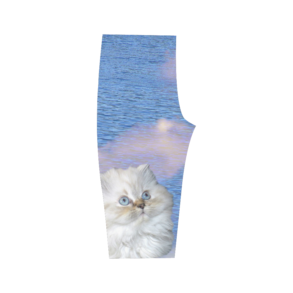 Cat and Water Hestia Cropped Leggings (Model L03) | ID: D611094