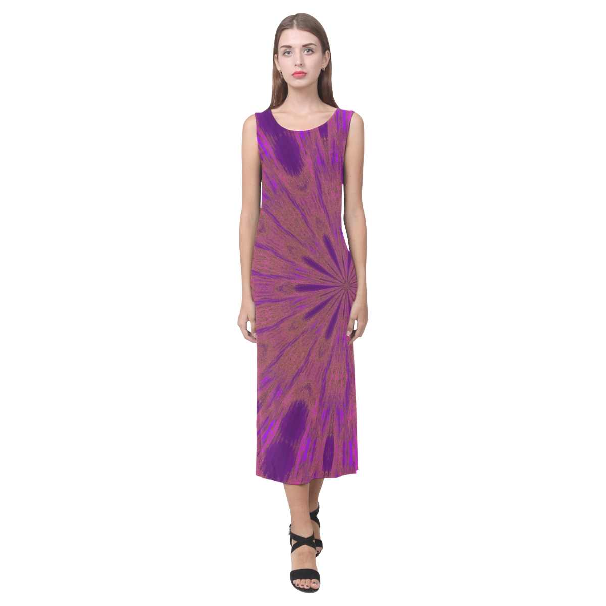 WINE N GRAPES 2 Phaedra Sleeveless Open Fork Long Dress (Model D08 ...