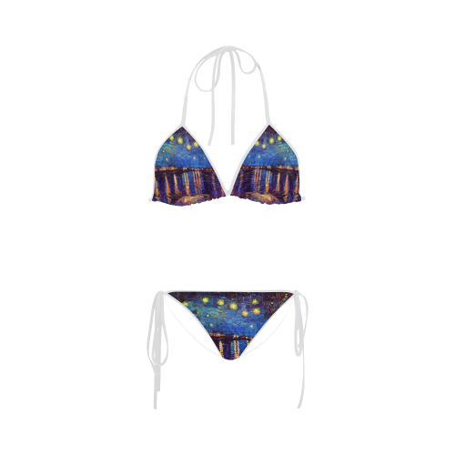 Van Gogh Starry Night Over Rhone Custom Bikini Swimsuit | ID: D635280