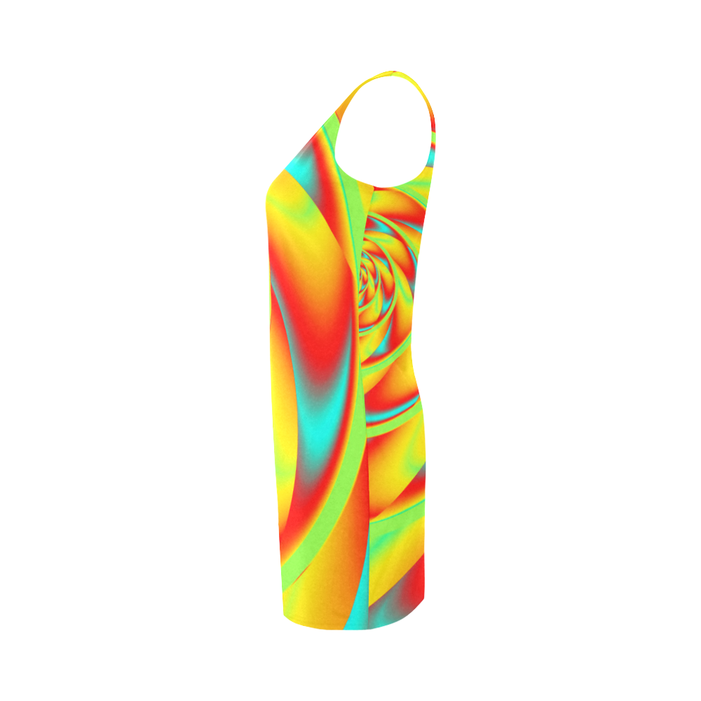 CRAZY POWER SPIRAL - neon colored Medea Vest Dress (Model D06) | ID ...